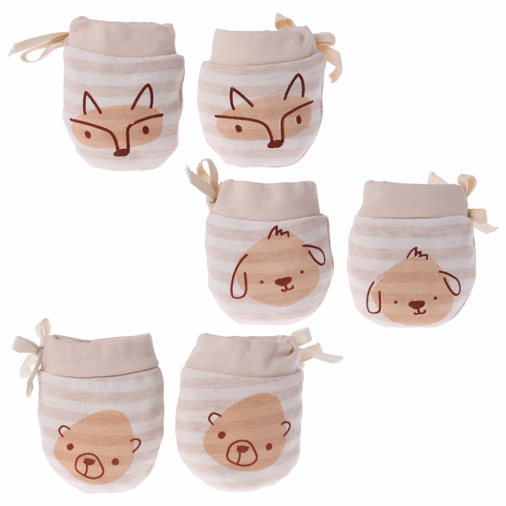 Cotton Blend Baby Anti-Scratch Mittens - Baby IMA